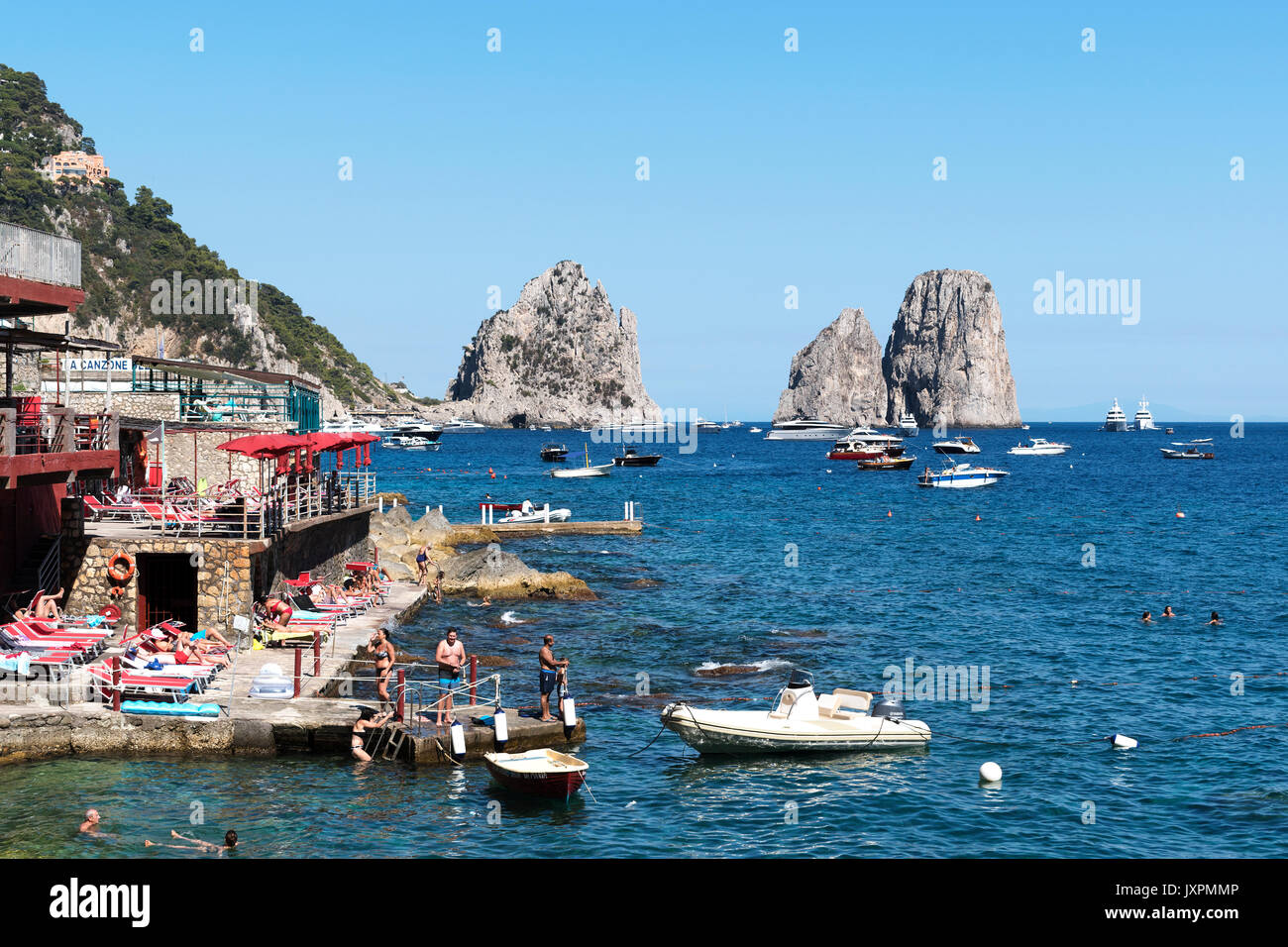 Marina piccola beach capri hi-res stock photography and images - Alamy