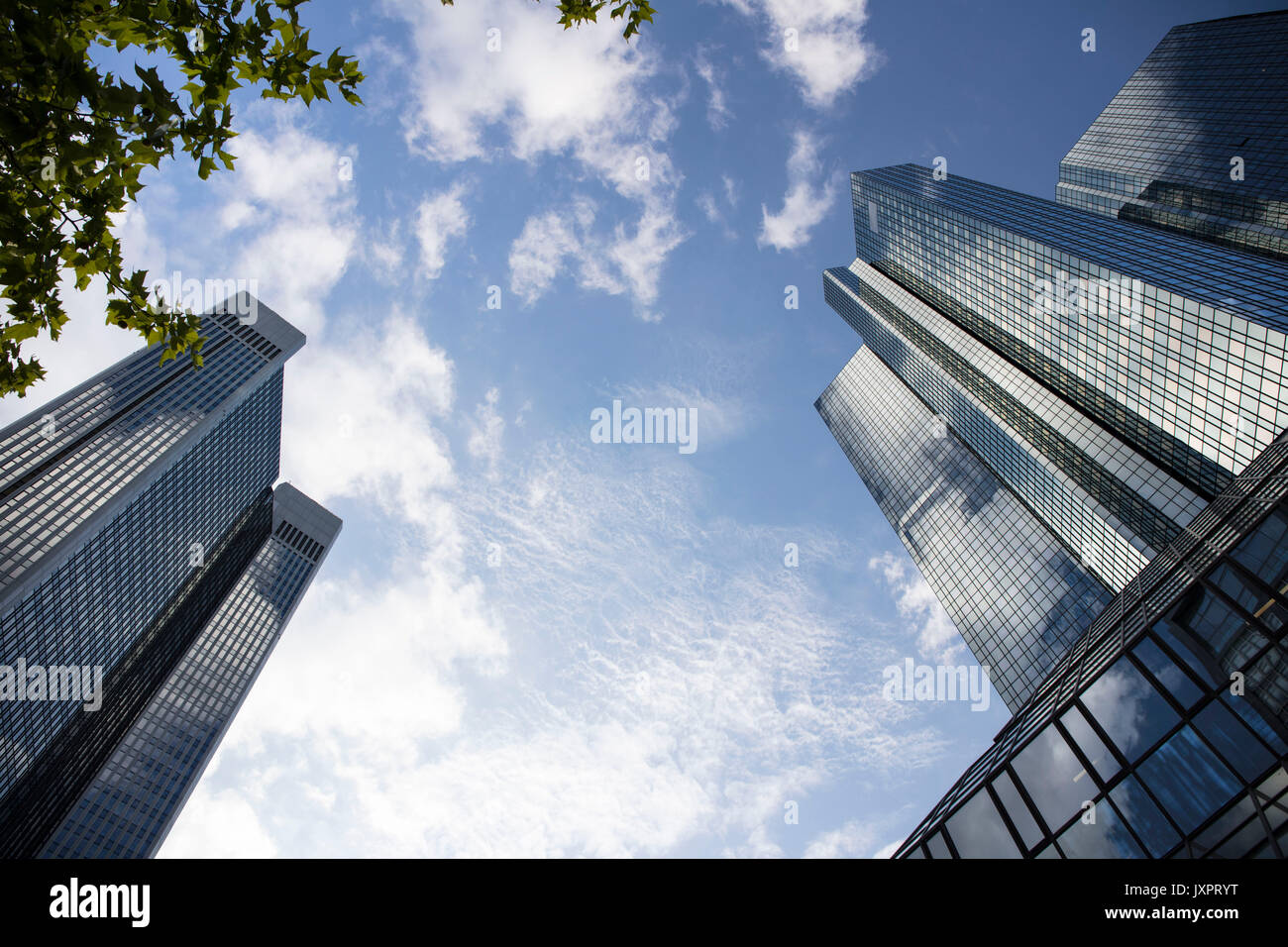 Corporate buildings in prespective. Business center Stock Photo - Alamy