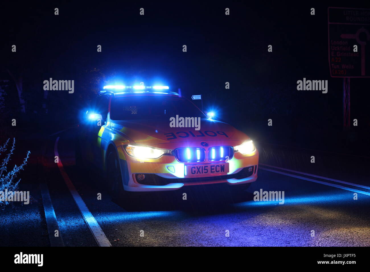 Police sussex night hi-res stock photography and images - Alamy