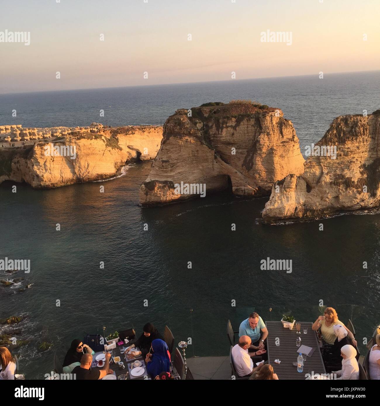 Raouché Rocks, Beirut, Lebanon Stock Photo - Alamy