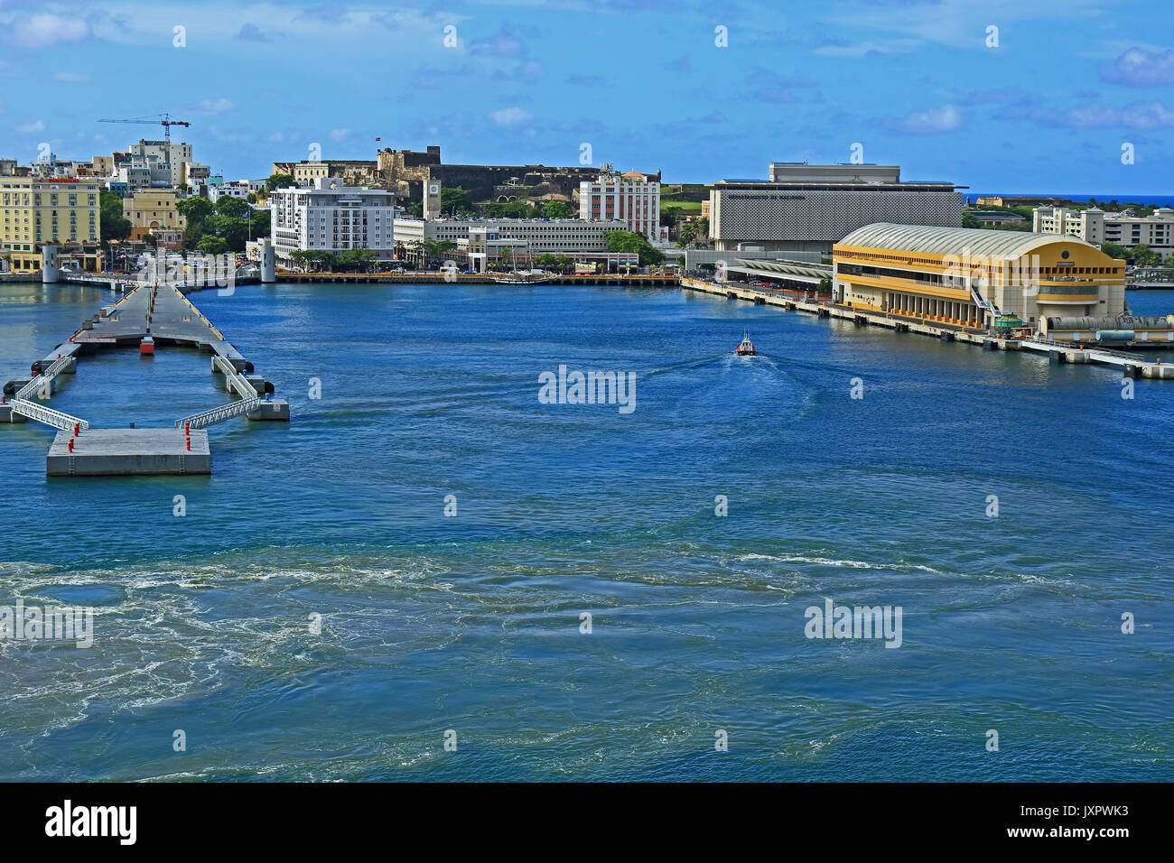 A view of the cruise terminal at San Juan in Puerto Rico Stock Photo ...
