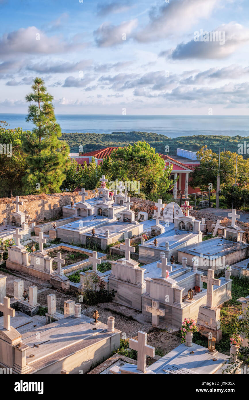 Traditional greek cemetery white hi-res stock photography and images ...