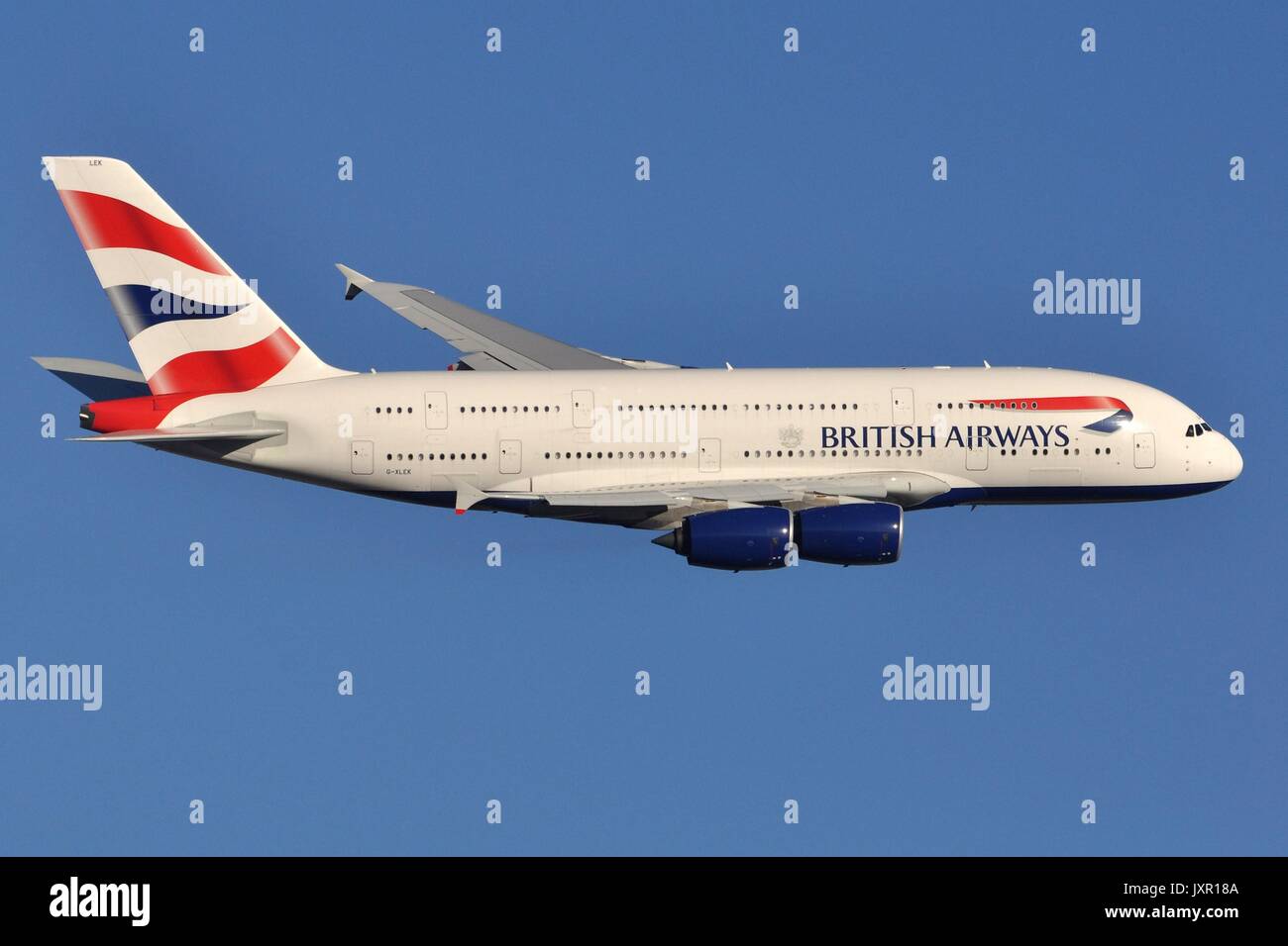 BRITISH AIRWAYS AIRBUS A380-800 G-XLEK Stock Photo - Alamy
