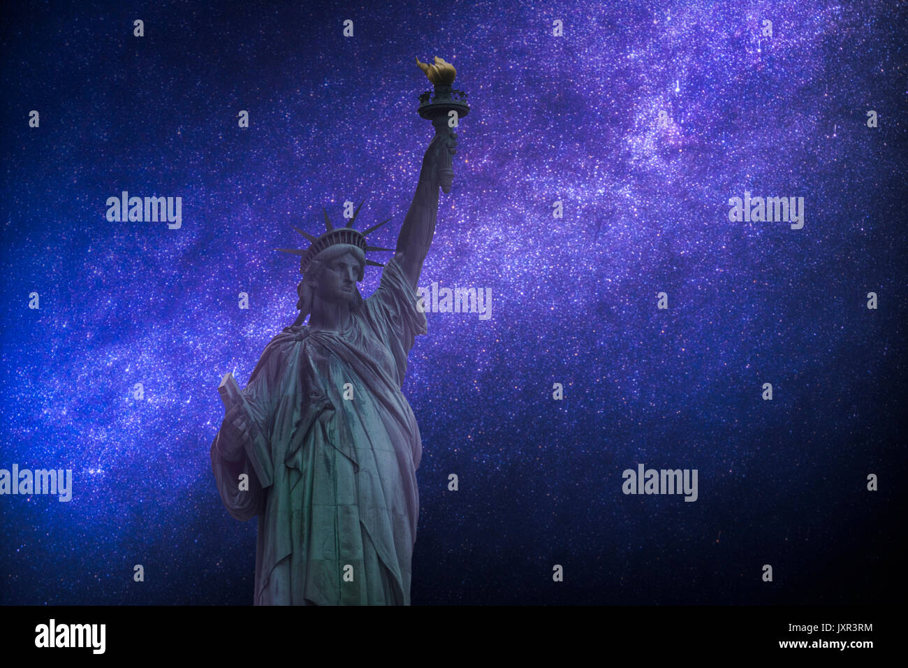The statue of liberty torch night hi-res stock photography and images ...
