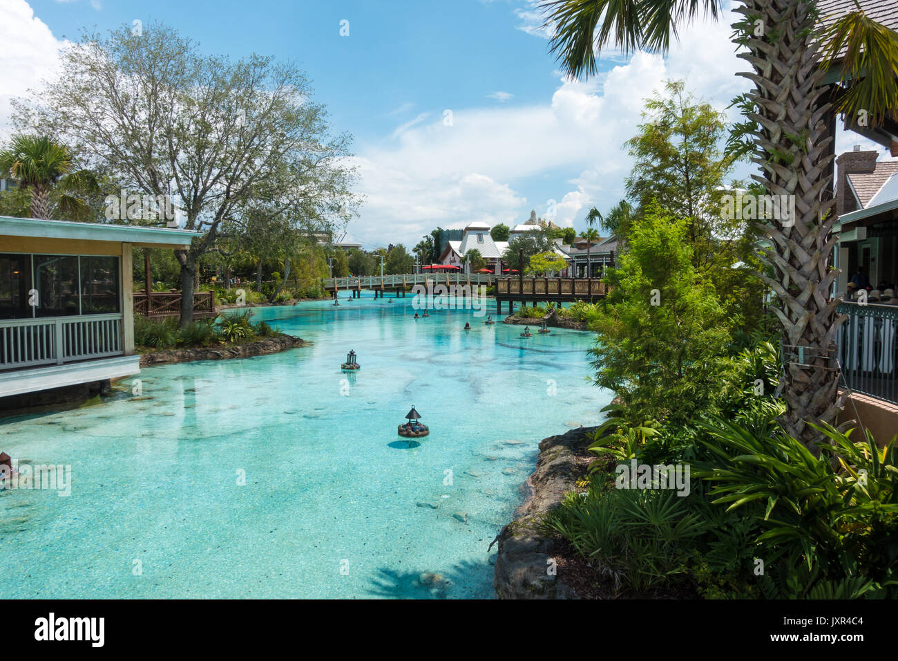 The bubbling spring in Disney Springs, Walt Disney World, Orlando ...