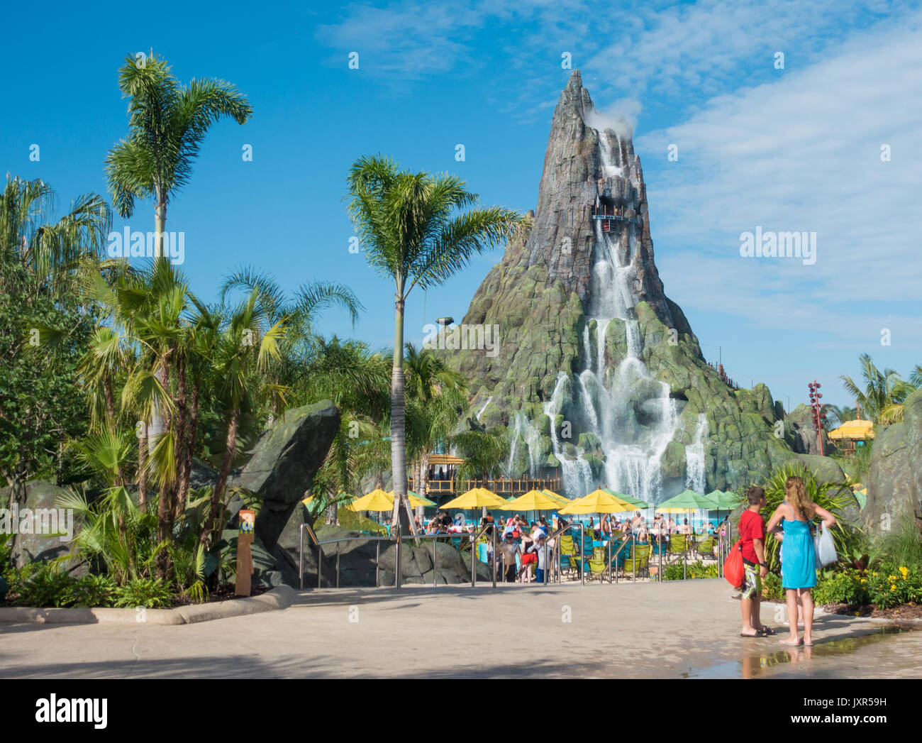 Volcano Bay Water Park at Universal Orlando Resort Stock Photo - Alamy