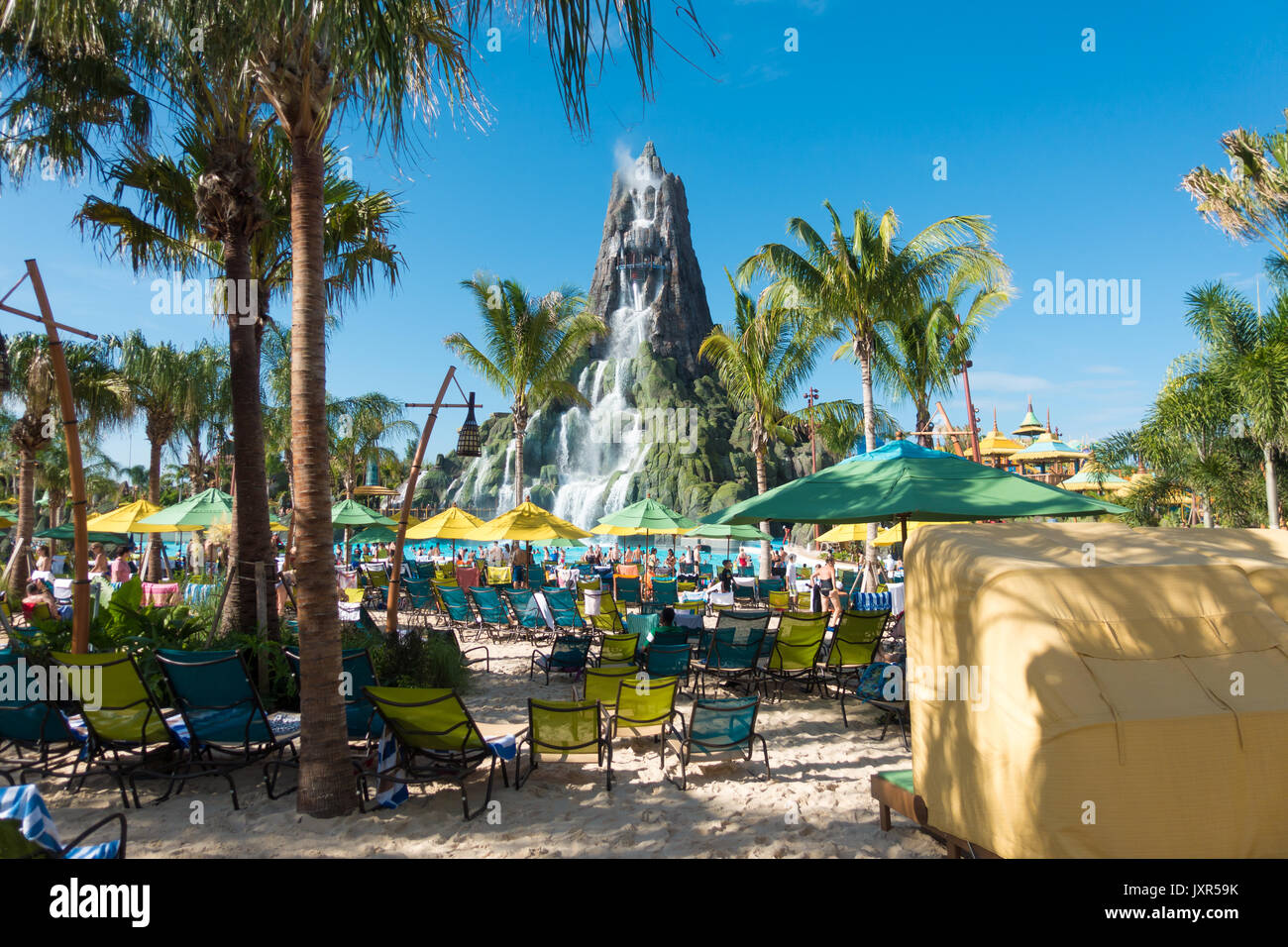 Volcano Bay Water Park at Universal Orlando Resort Stock Photo - Alamy
