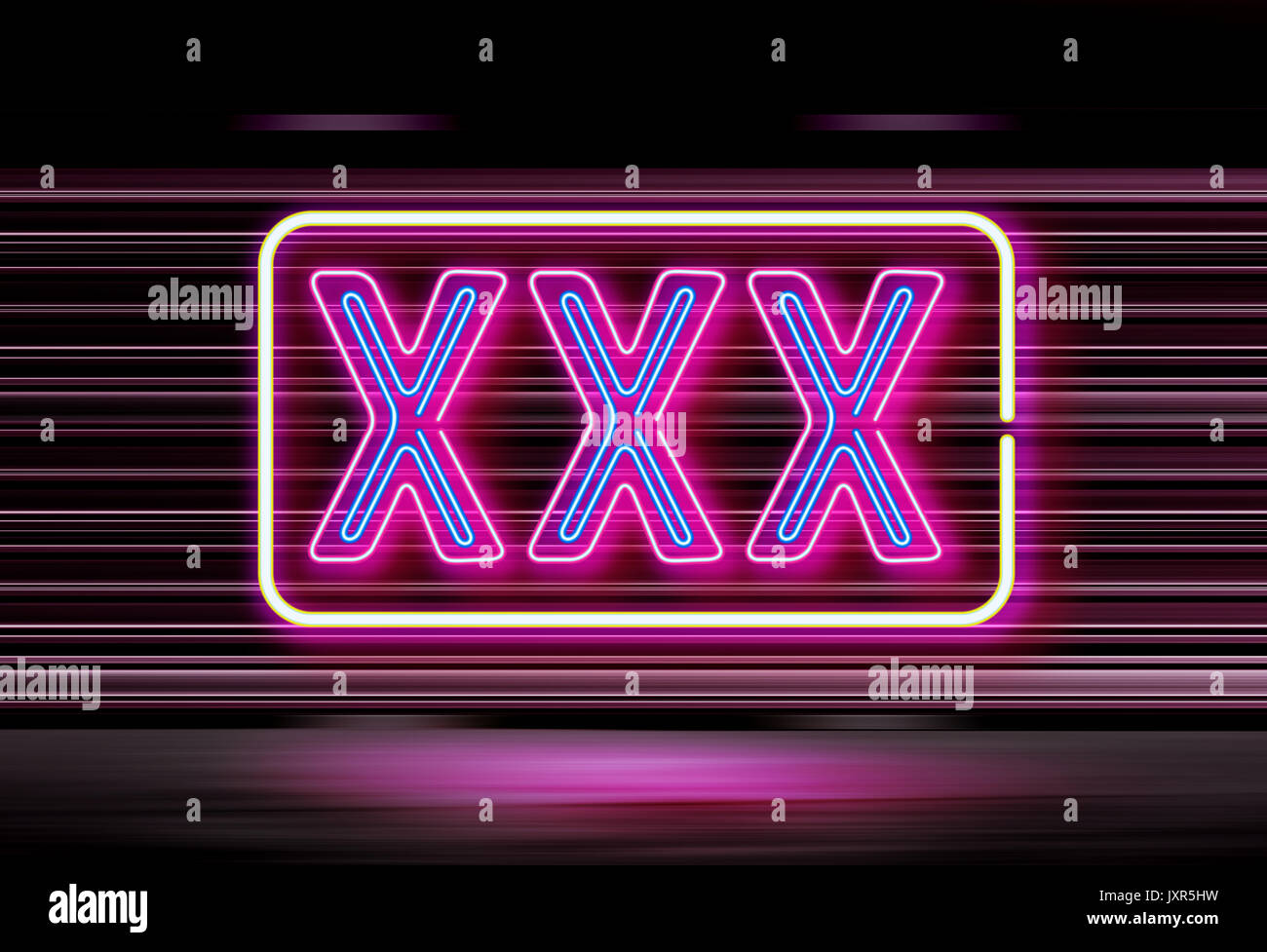 background of xxx lighting sign Stock Photo - Alamy