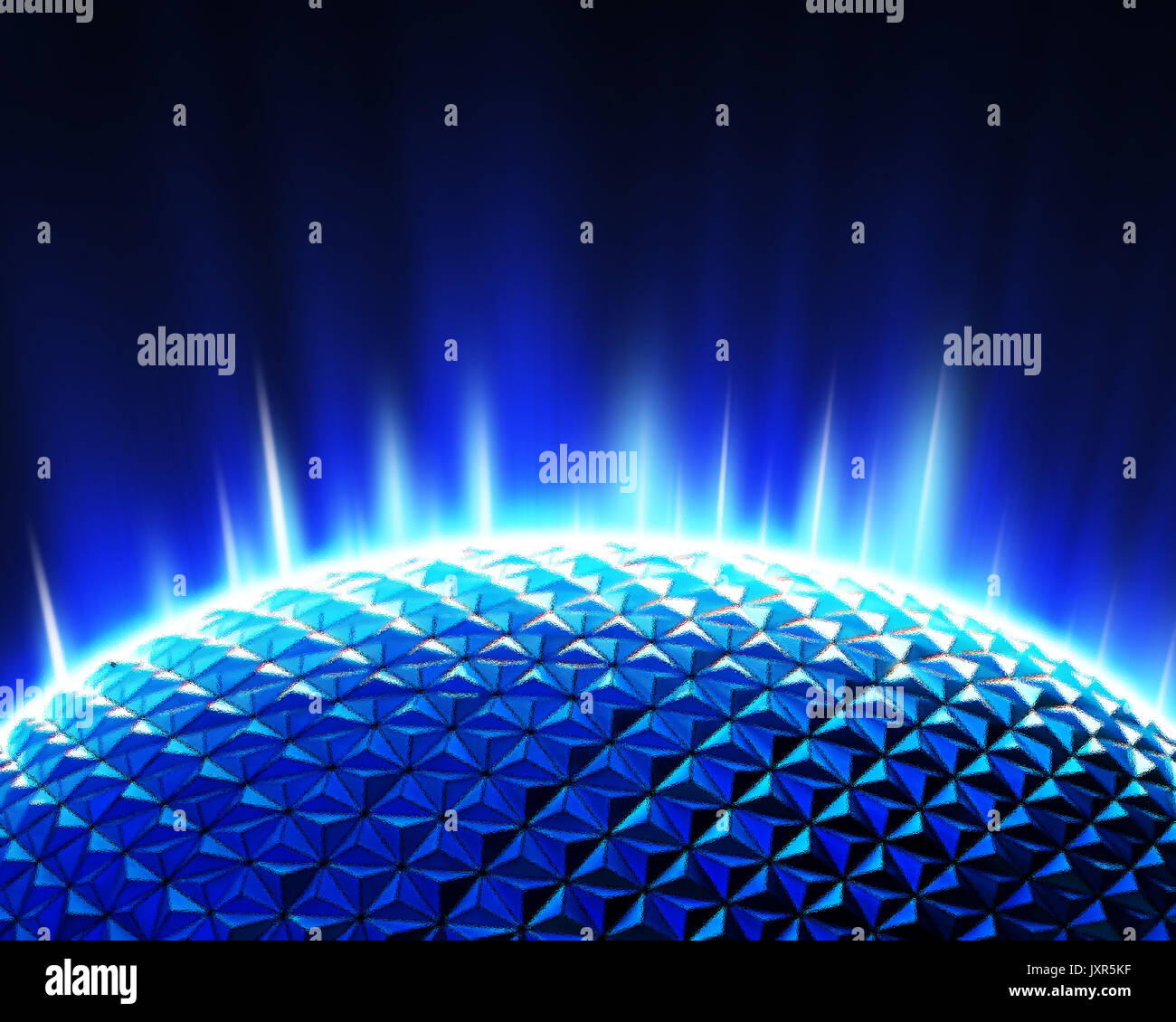 shiny sphere in space with luminescence of beams Stock Photo - Alamy