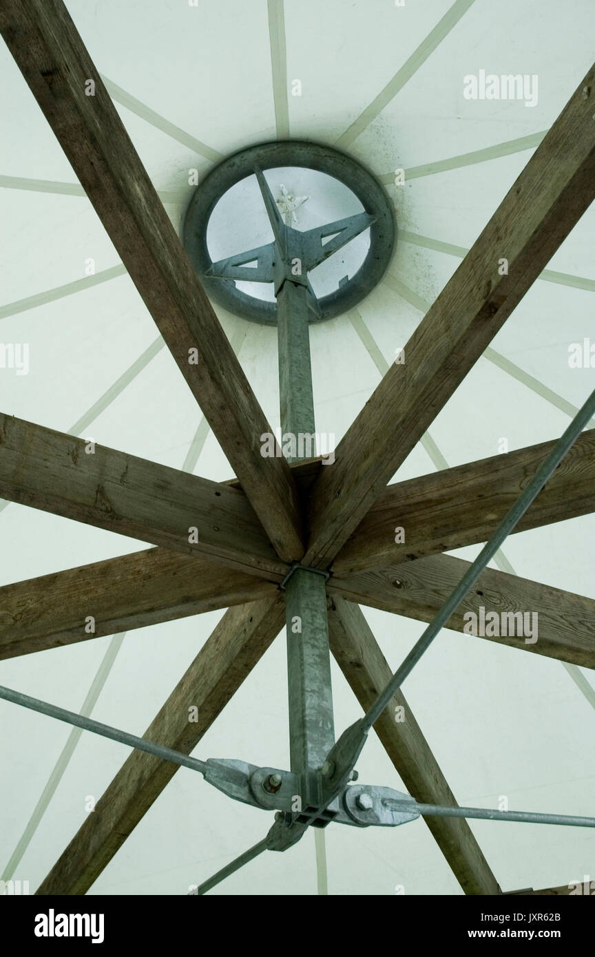 inside view to the top of a pavilion Stock Photo - Alamy