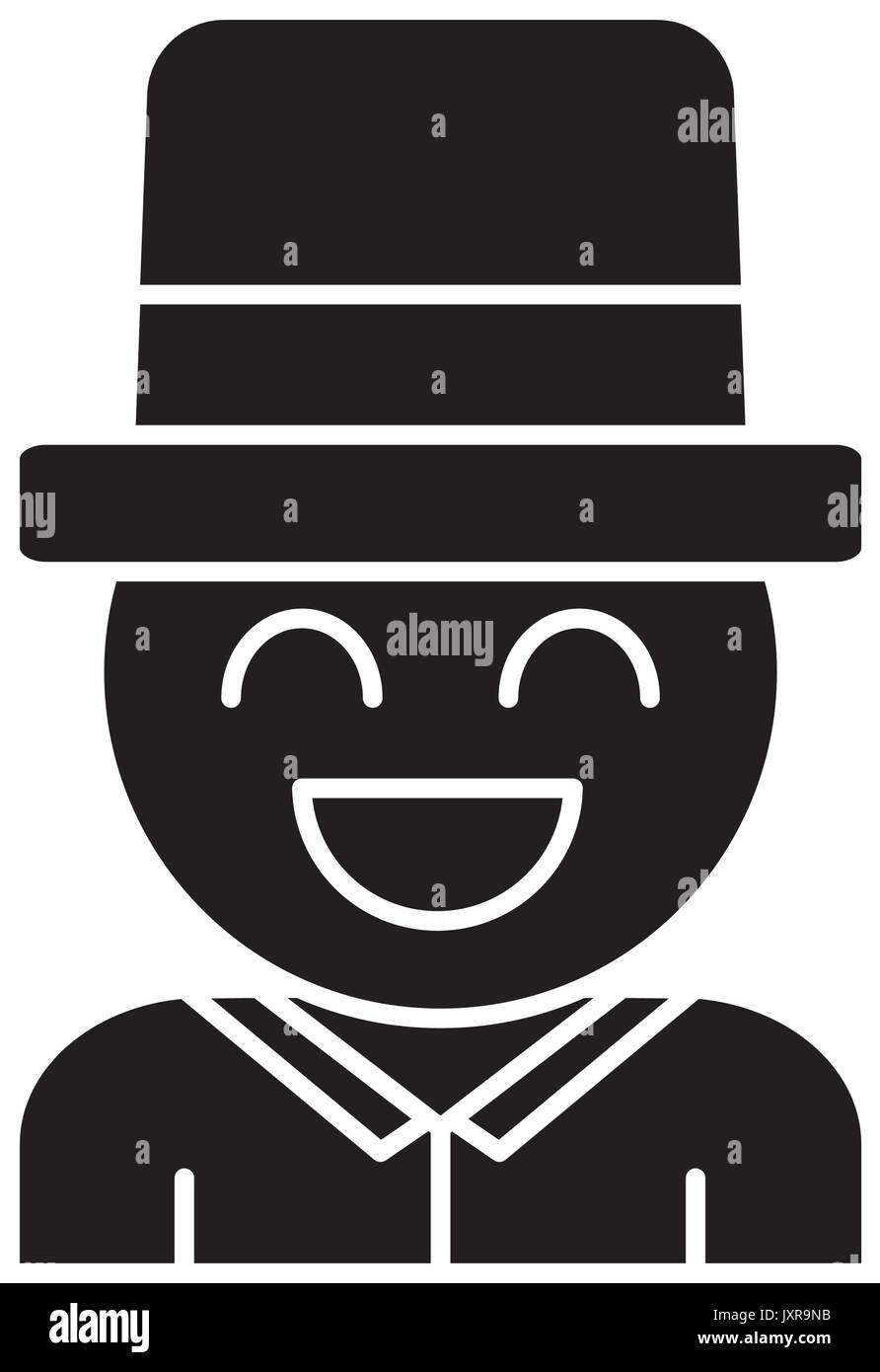 man wearing hat icon Stock Vector Image & Art - Alamy