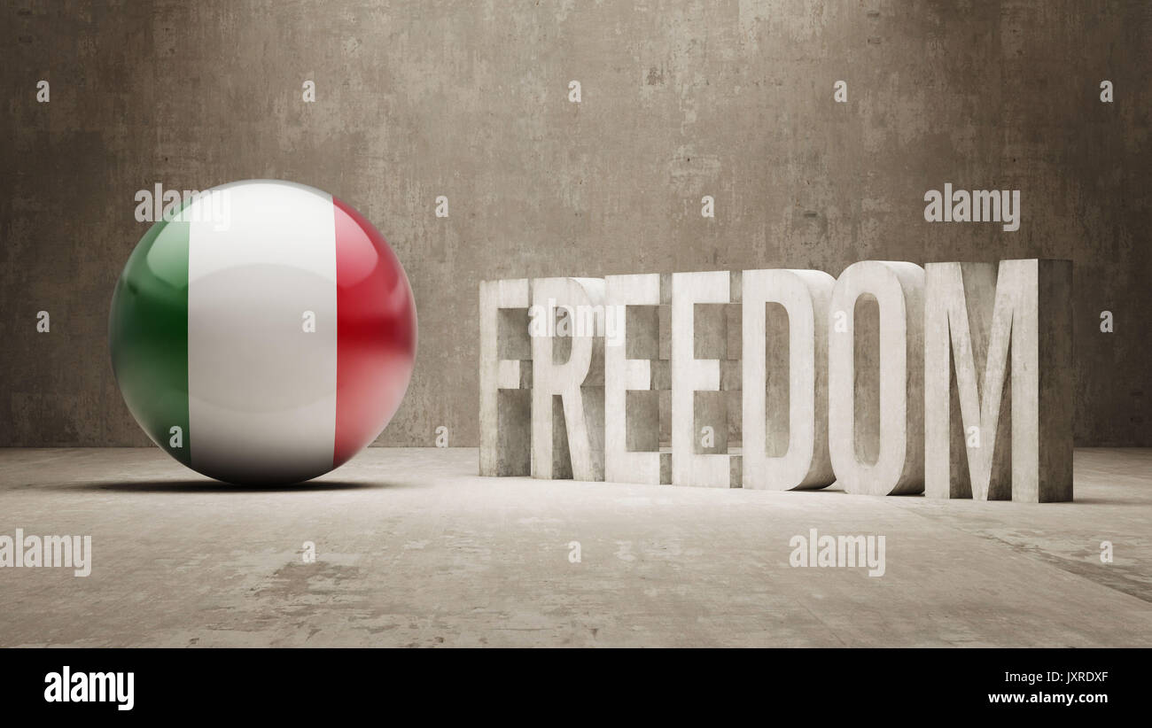 Italy High Resolution Freedom Concept Stock Photo - Alamy
