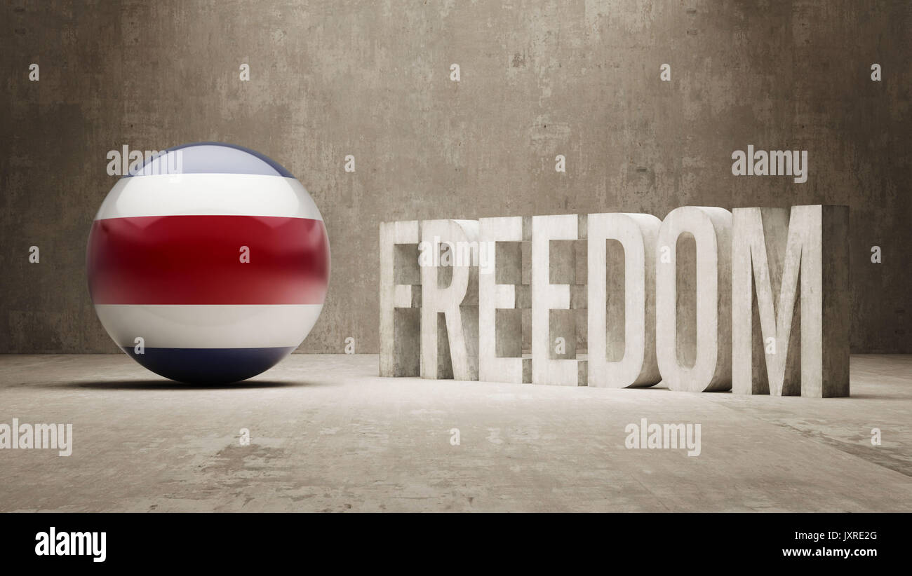 Costa Rica High Resolution Freedom Concept Stock Photo - Alamy