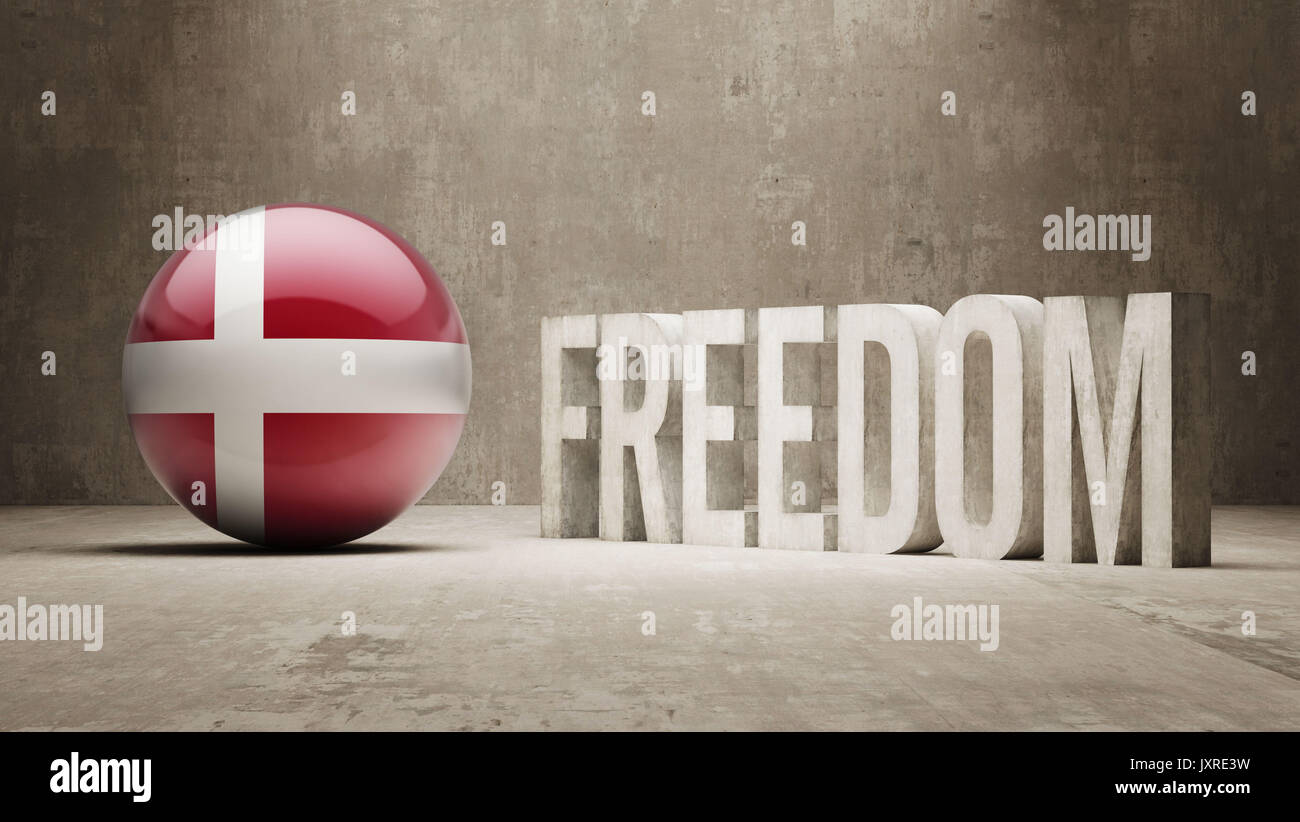 Denmark High Resolution Freedom Concept Stock Photo - Alamy