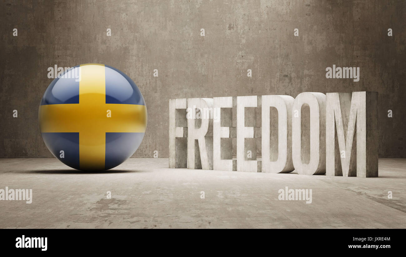 Sweden High Resolution Freedom Concept Stock Photo - Alamy