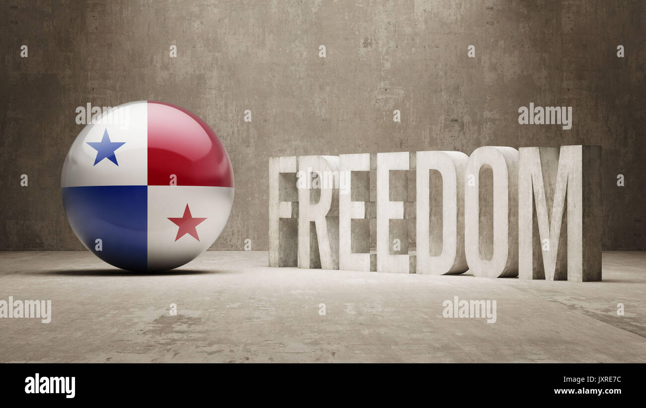 Panama High Resolution Freedom Concept Stock Photo - Alamy