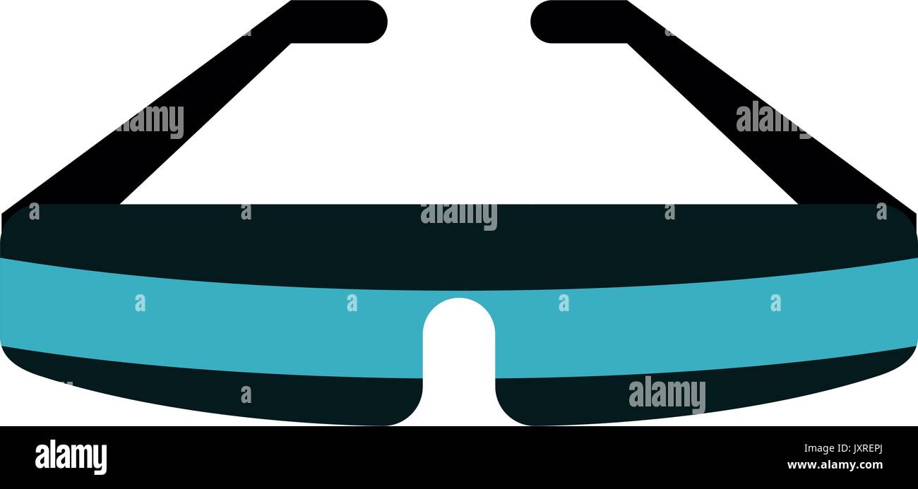 Smart glasses wearable technology icon Stock Vector Images - Alamy