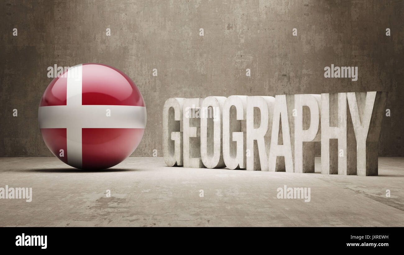 Denmark High Resolution Geography Concept Stock Photo - Alamy