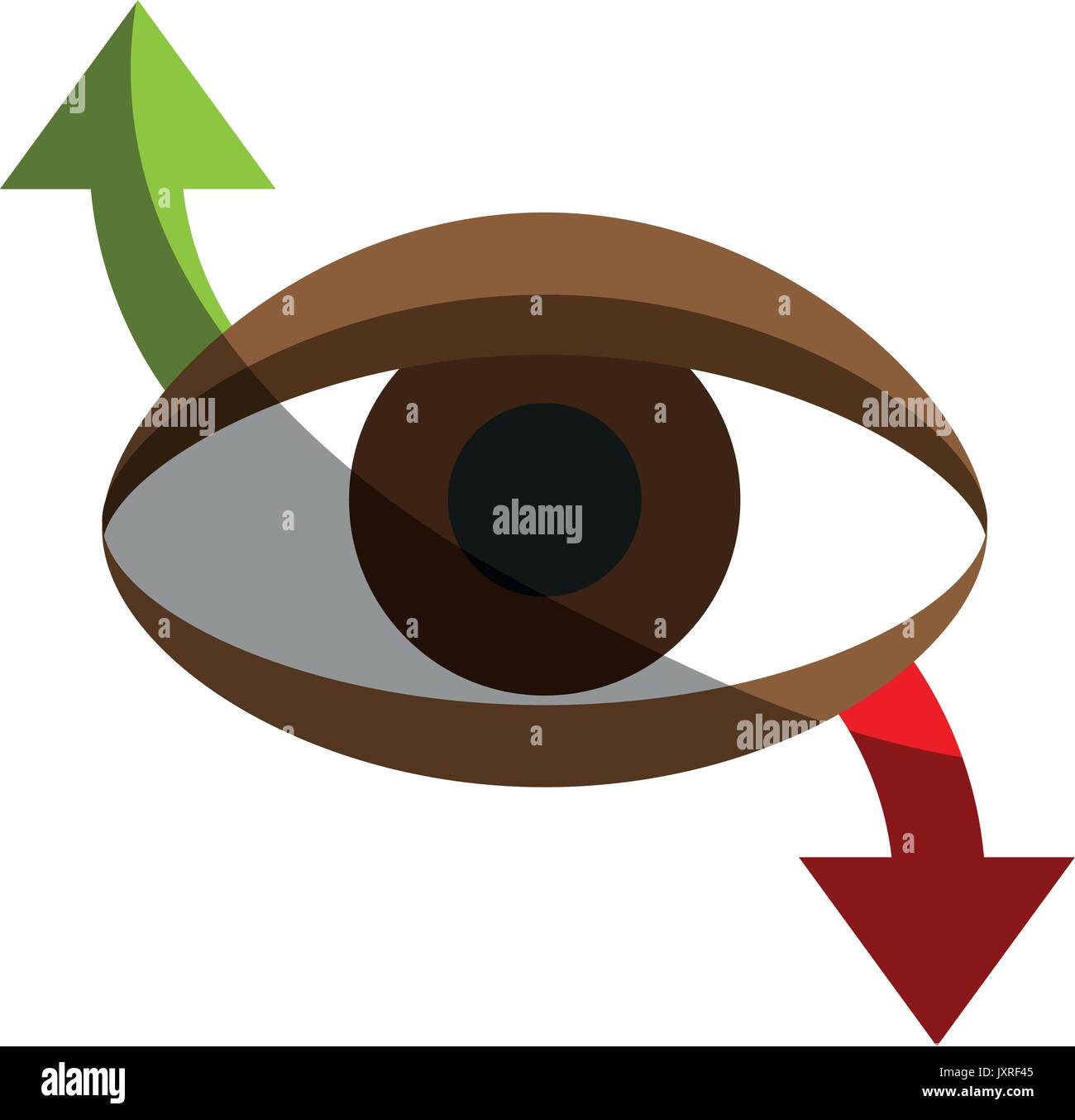 eye with arrow indicating movement icon image Stock Vector Image & Art ...