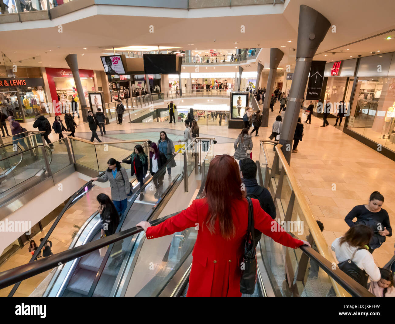 UK, england, Birmingham Bullring Mall interior Stock Photo - Alamy