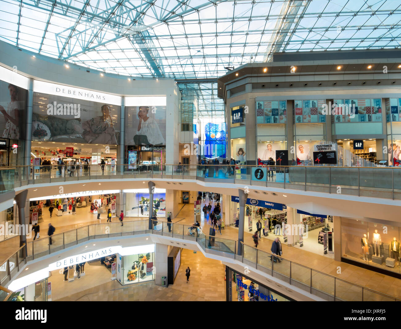 UK, england, Birmingham Bullring Mall interior Stock Photo - Alamy