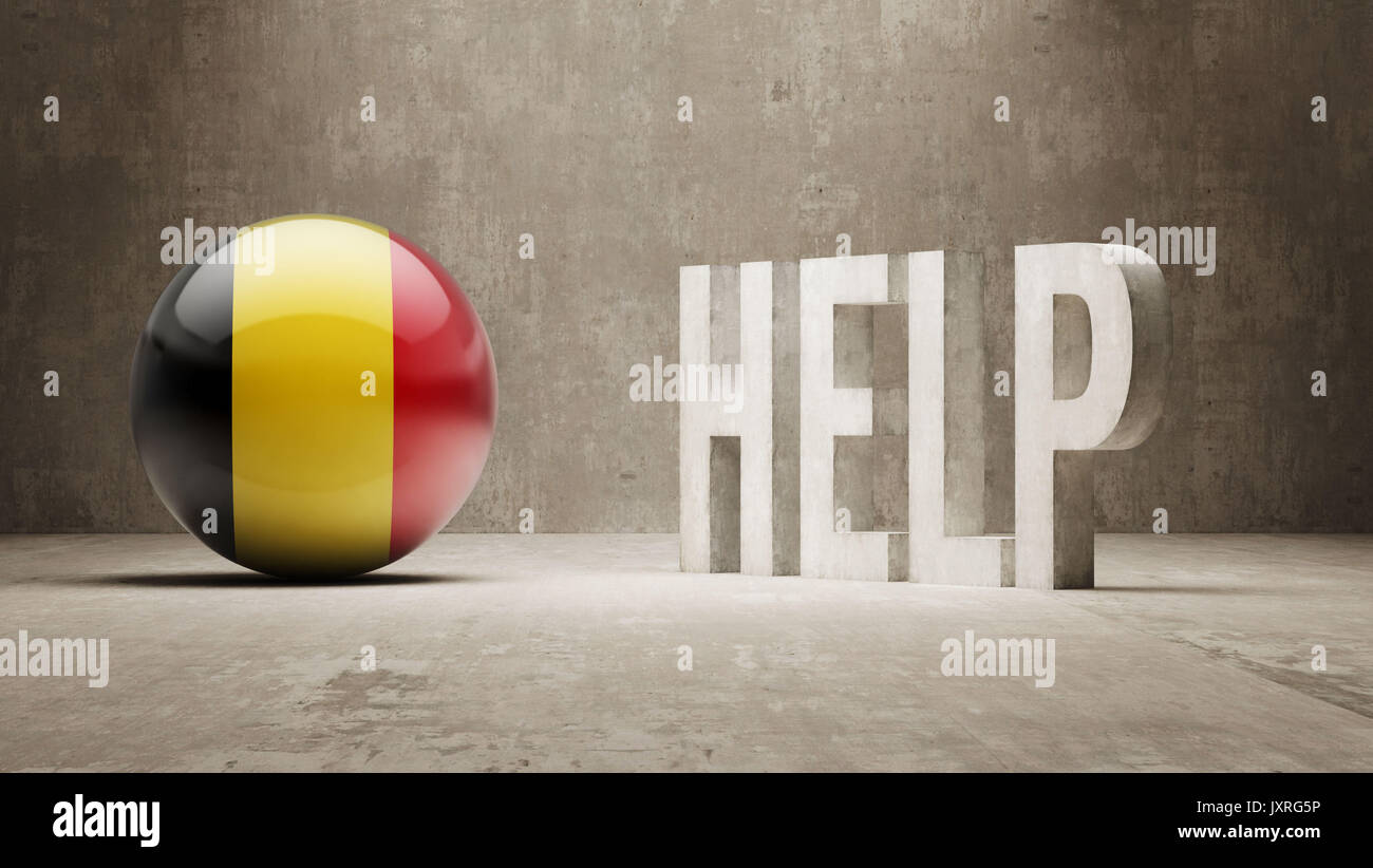 Belgium High Resolution Help Concept Stock Photo - Alamy