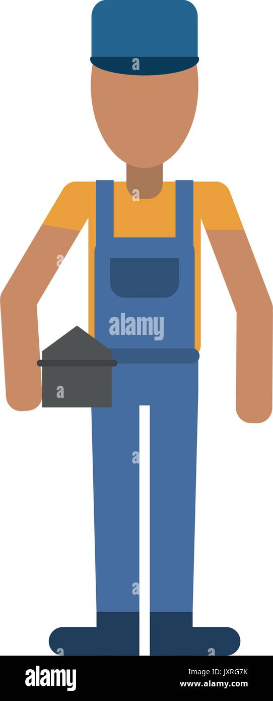 construction worker contractor avatar icon image Stock Vector Image ...