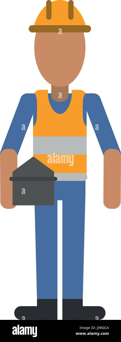 construction worker contractor avatar icon image Stock Vector Image ...