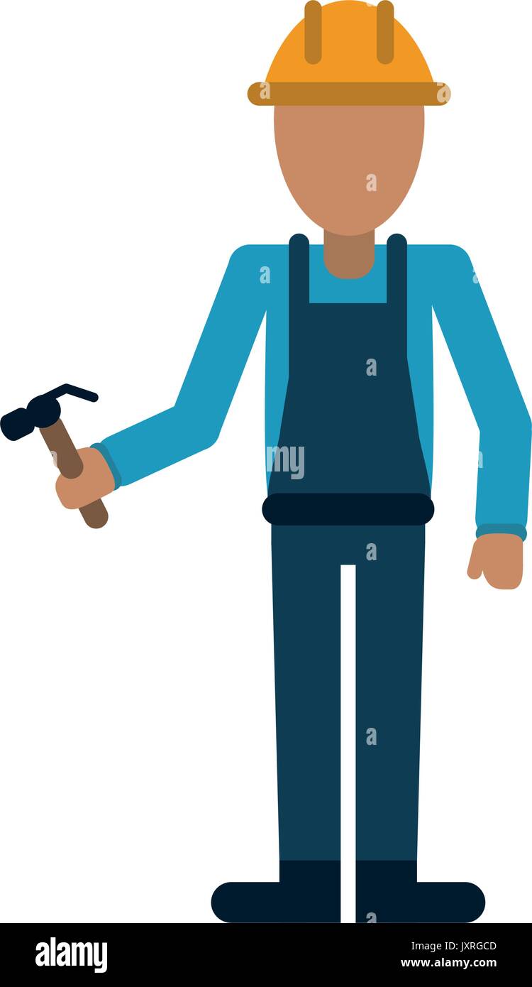 construction worker contractor avatar icon image Stock Vector Image ...