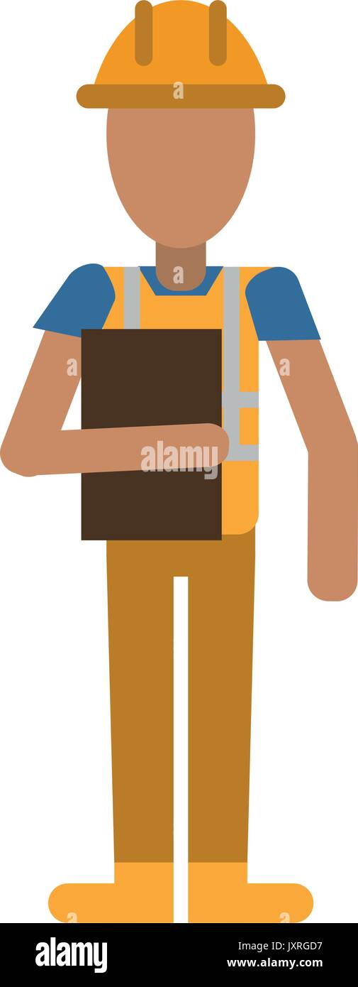 construction worker contractor avatar icon image Stock Vector Image ...