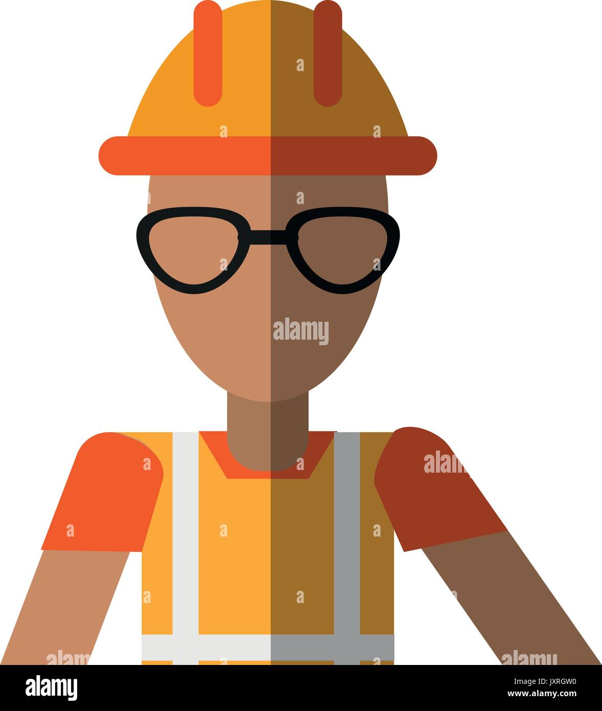 construction worker contractor avatar icon image Stock Vector Image ...