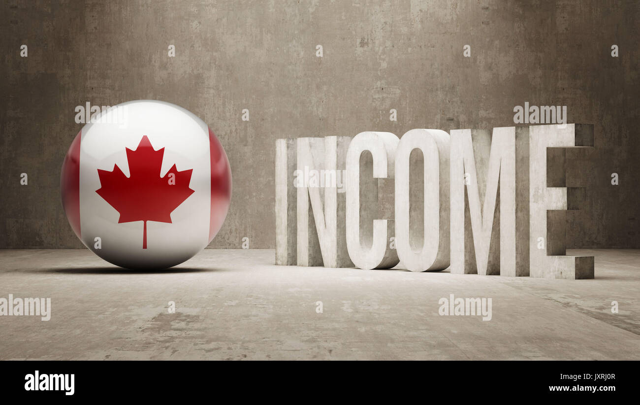Canada High Resolution Income Concept Stock Photo - Alamy