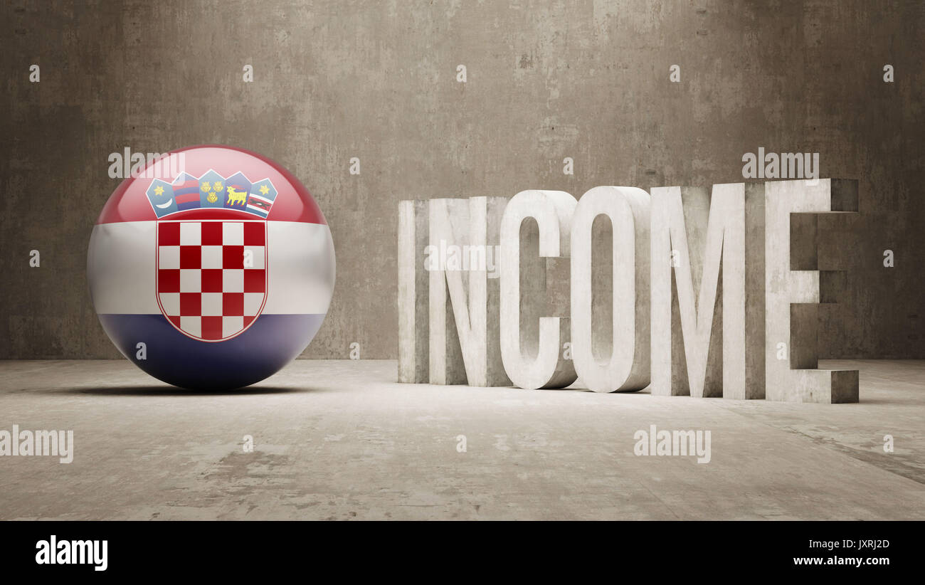 Croatia High Resolution Income Concept Stock Photo - Alamy