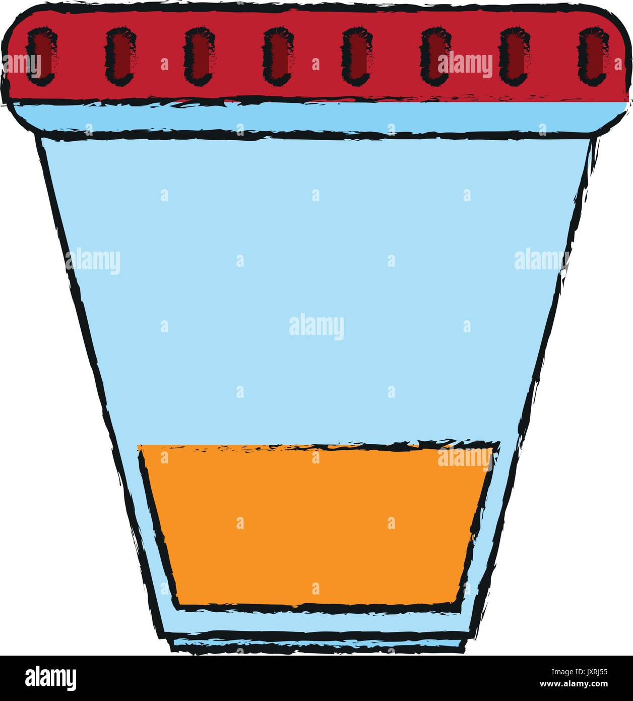 urine sample cup healthcare related icon image Stock Vector Image & Art ...