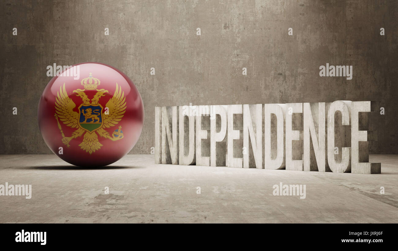 Montenegro High Resolution Independence Concept Stock Photo - Alamy