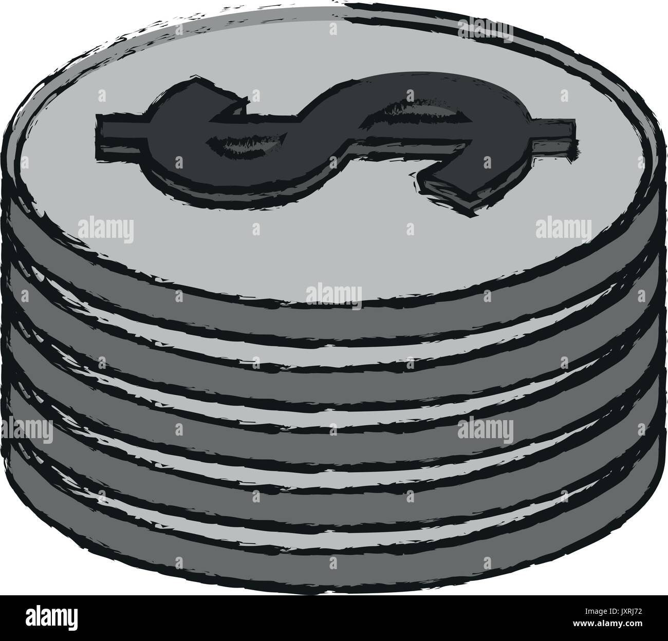 Coin pile icon image Stock Vector Images - Alamy