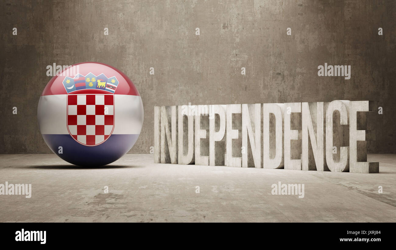 Croatia High Resolution Independence Concept Stock Photo - Alamy