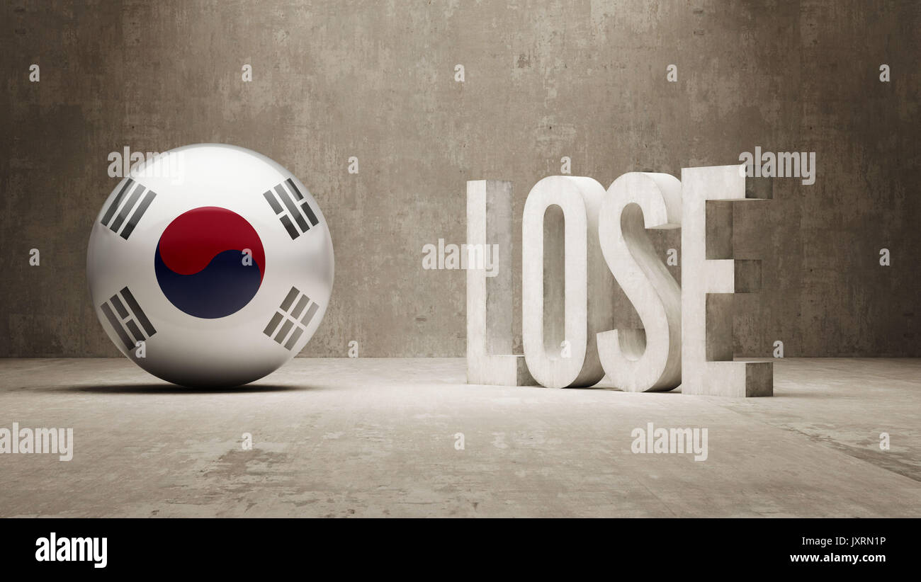 South Korea High Resolution Lose Concept Stock Photo - Alamy