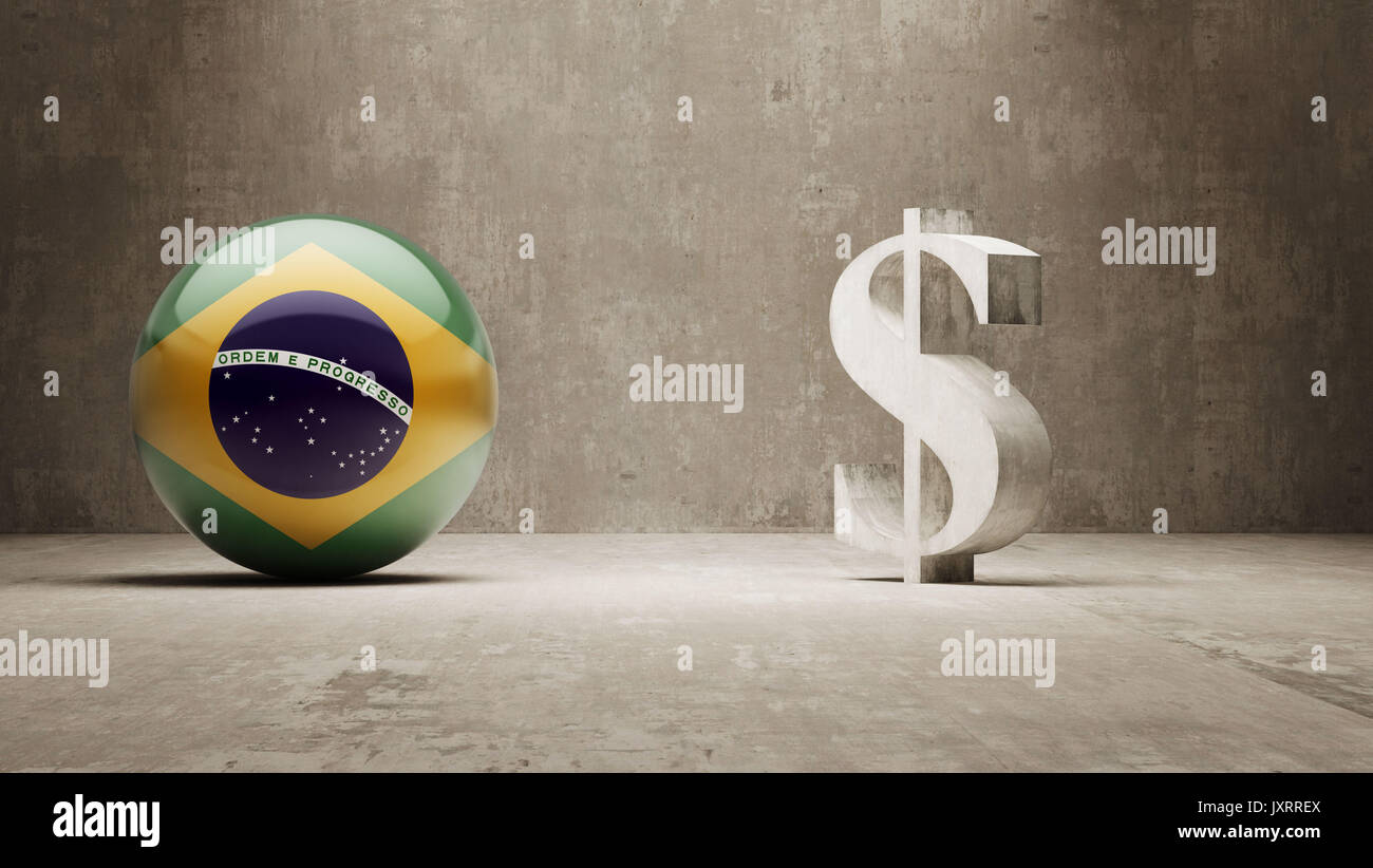 Brazil High Resolution Money Sign Concept Stock Photo - Alamy