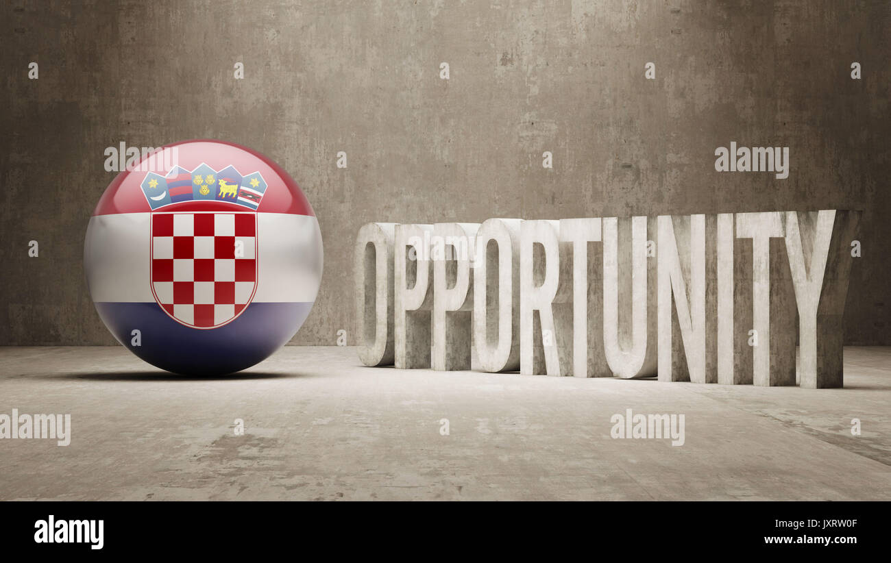 Croatia High Resolution Opportunity Concept Stock Photo - Alamy