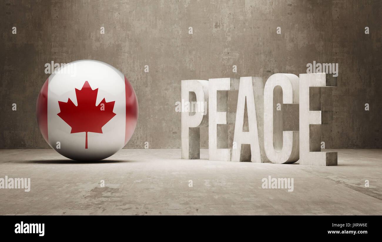 Canada High Resolution Peace Concept Stock Photo - Alamy