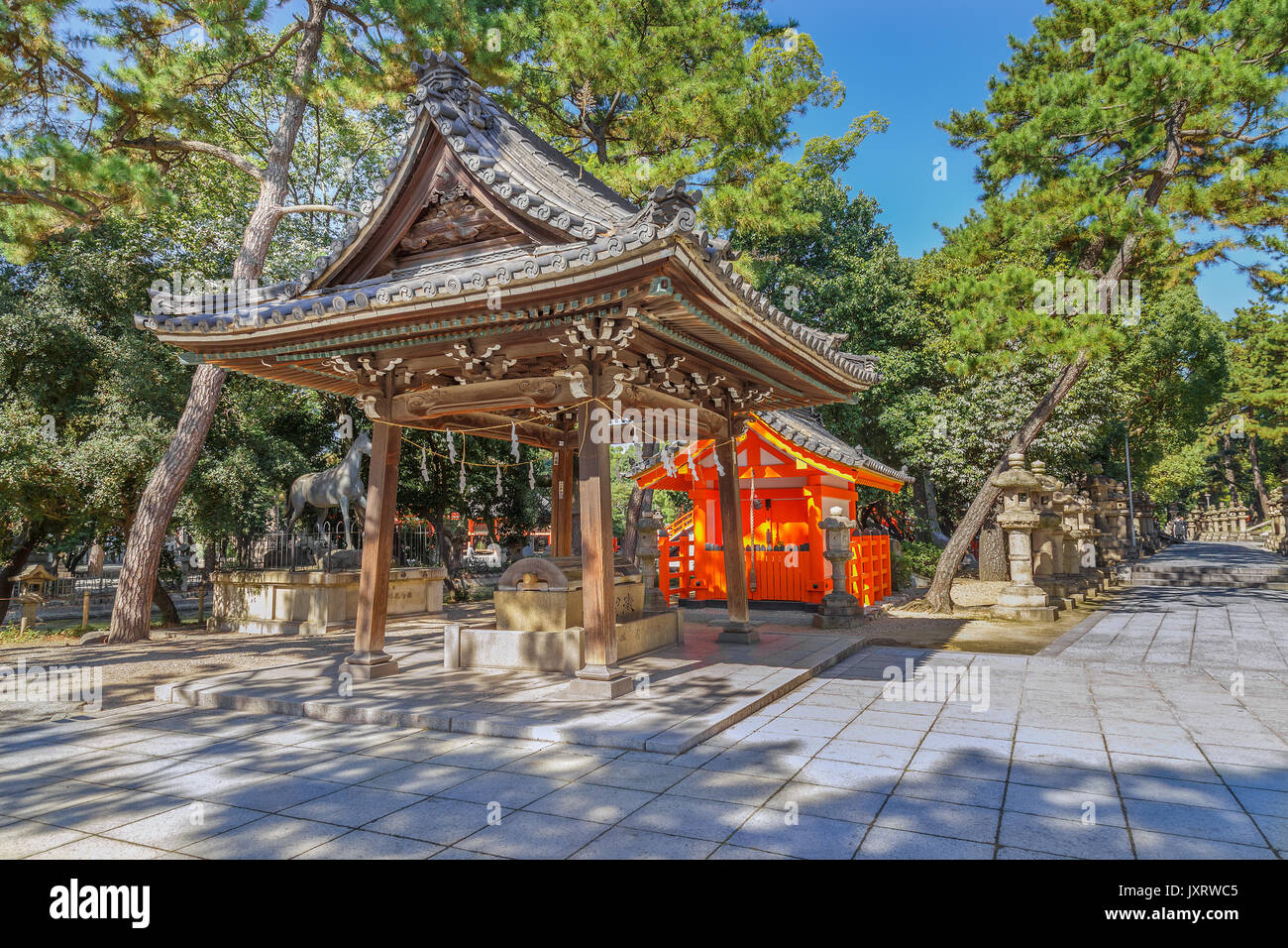 Sumiyoshi Grand Shrine (Sumiyoshi-taisha) in Osaka Stock Photo - Alamy
