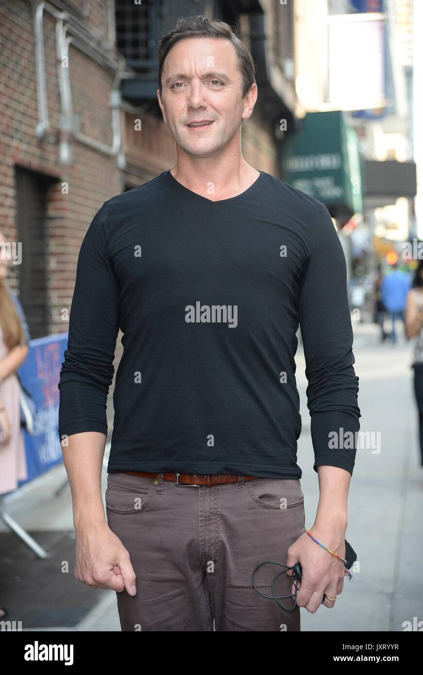 New York, NY, USA. 16th Aug, 2017. Peter Serafinowicz out and about for ...