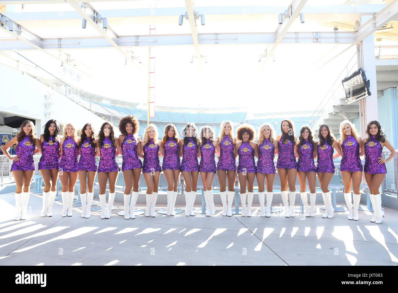 Los Angeles, USA. 16th August, 2017. August 16, 2017: The Laker Girls ...