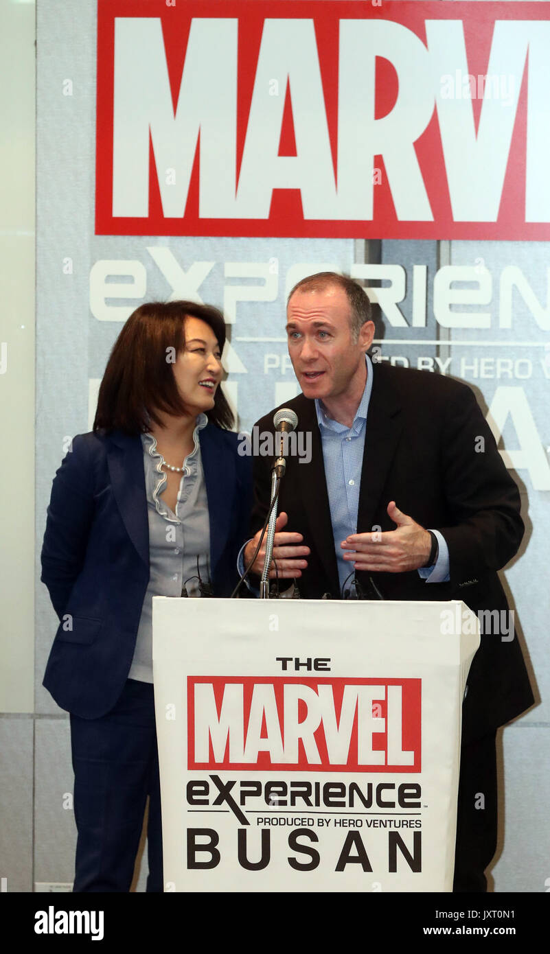 Marvel Experience to be launched in Busan Rick Licht (R), one of the ...