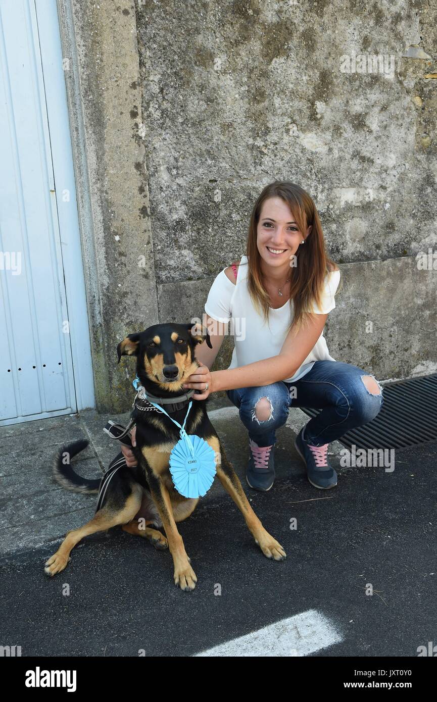 San Rocco (Camogli): Cheaper dog award 2017. In the picture: Kimbo ...