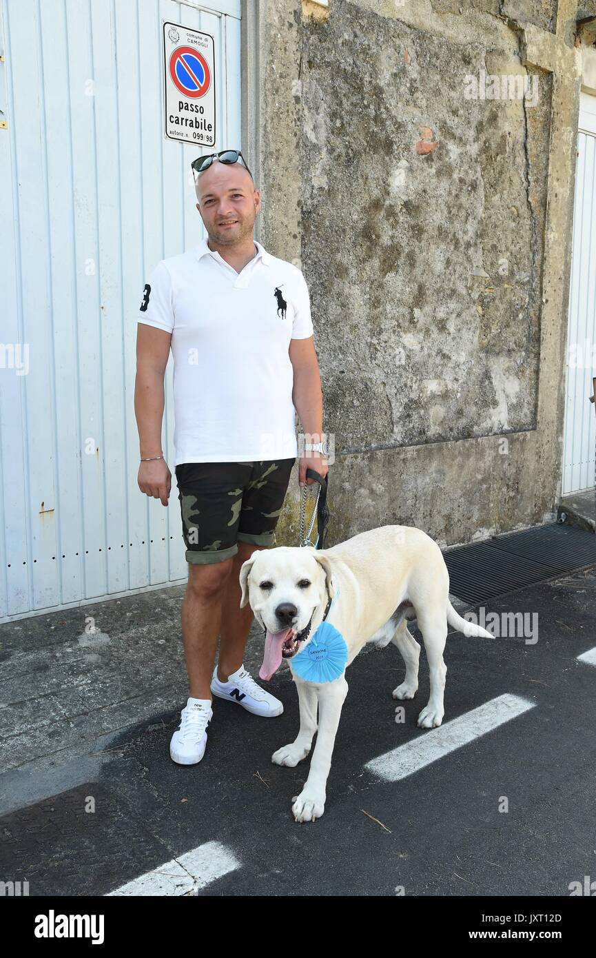 San Rocco (Camogli): Cheaper dog award 2017. In the picture: Samson ...