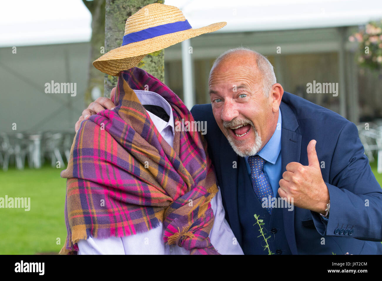 Paul Crone, at the opening day at Southport Flower Show as exhibitors ...