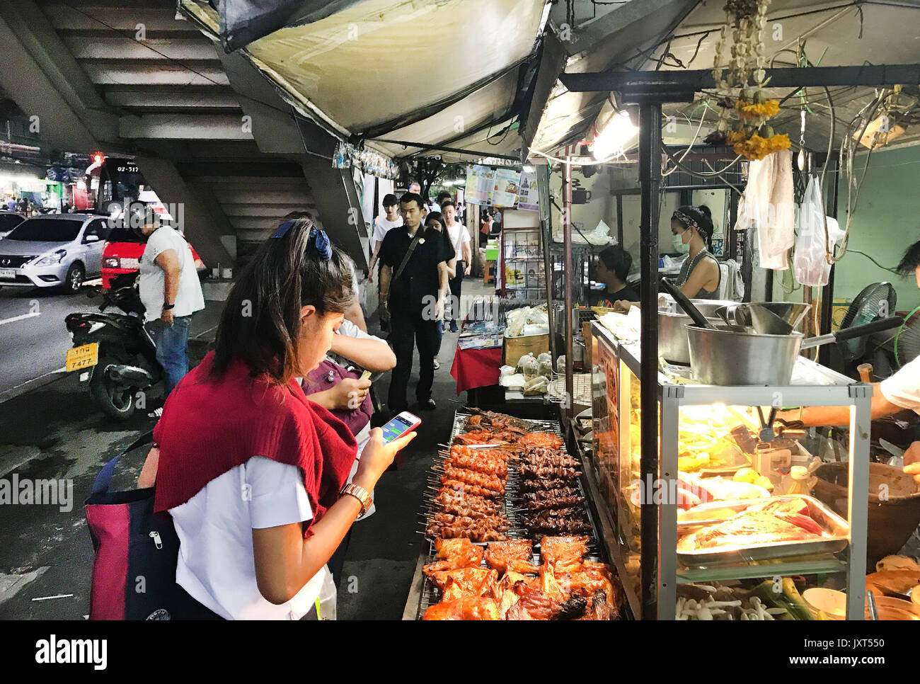 A foodstand is pictured on the streets of Bangkok, Thailand, 17 August ...