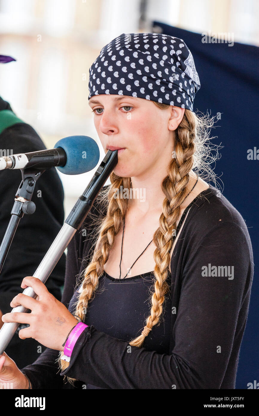 Woman playing recorder hi-res stock photography and images - Alamy